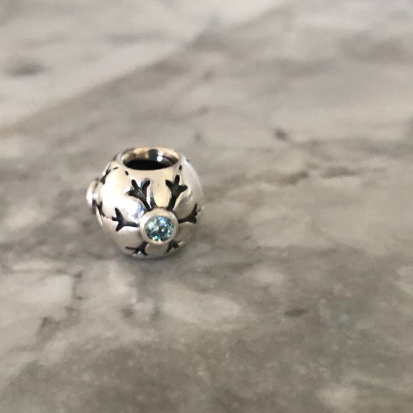 Pandora | Jewelry | Pandora Blue Snowflake Charm Retired | Poshmark